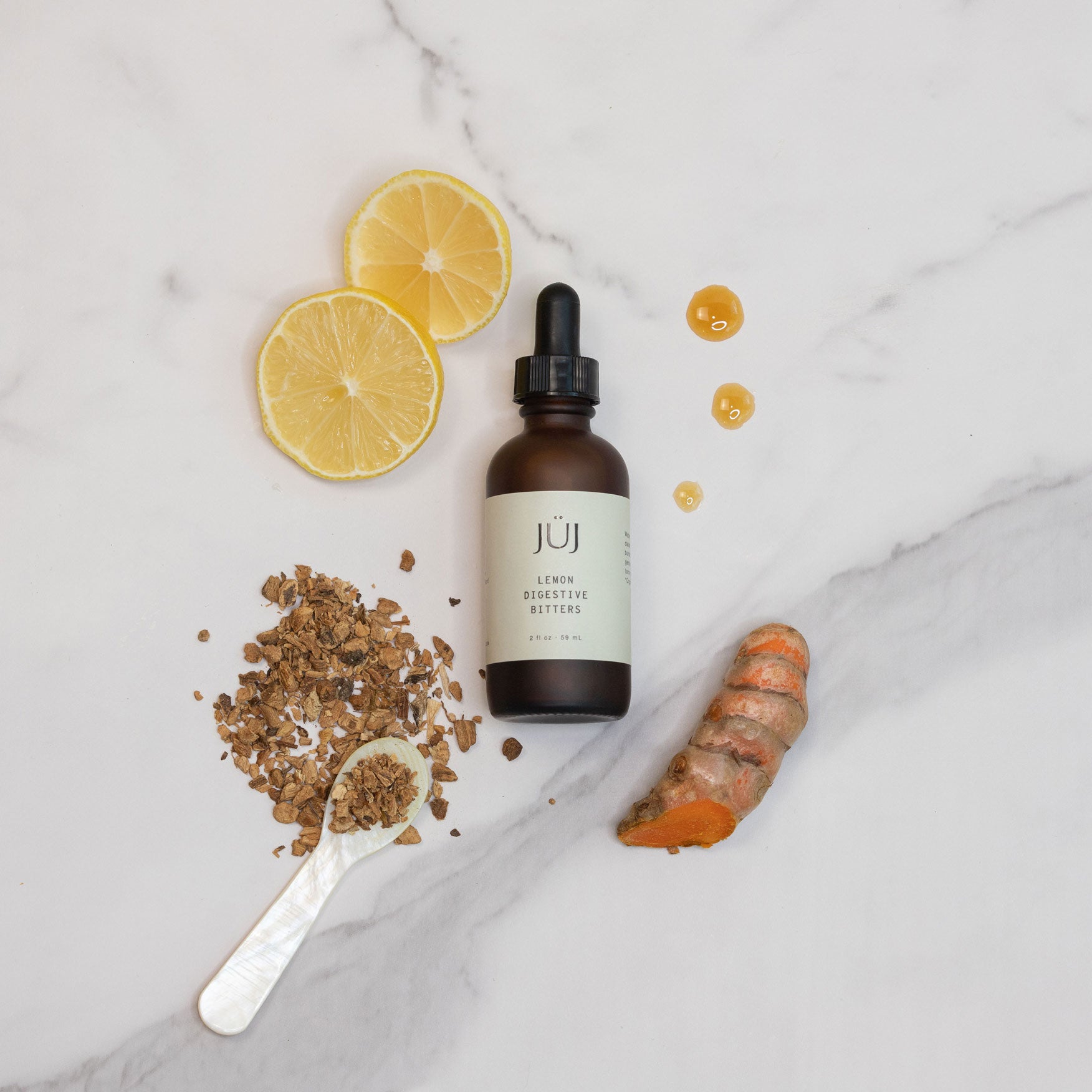 JÜJ Lemon Digestive Bitters | Great for liver health